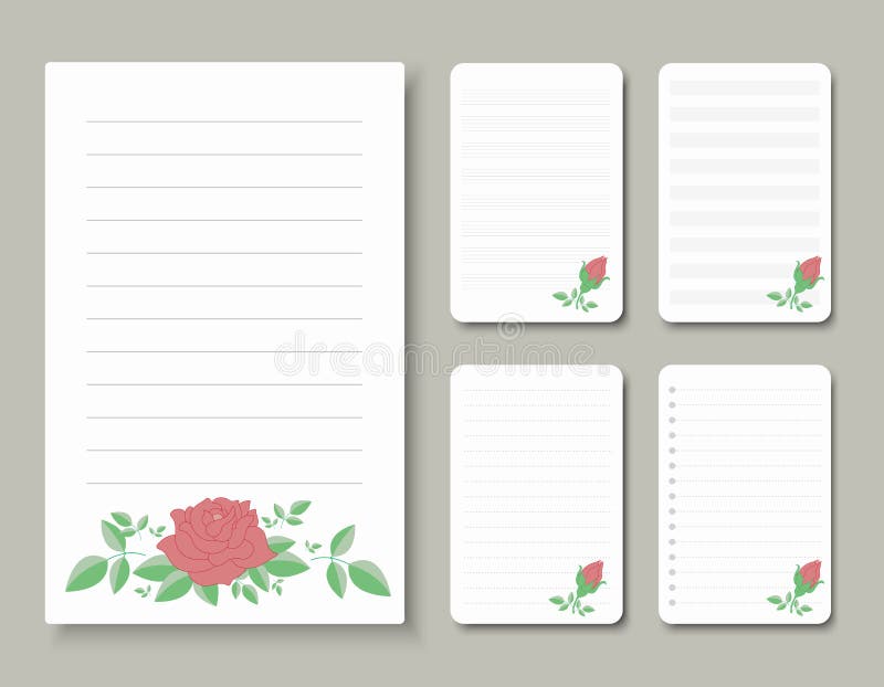 Design Elements for Notebook, Diary, Stickers and Other Template.vector ...