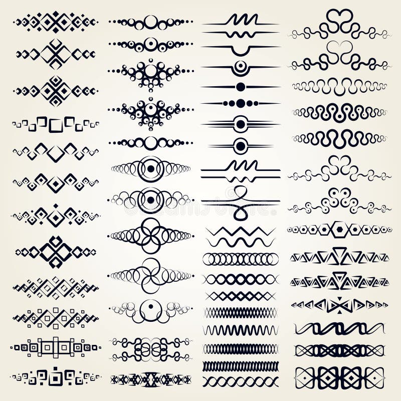 Vintage Rune Ornament and Corners. Stock Vector - Illustration of ...