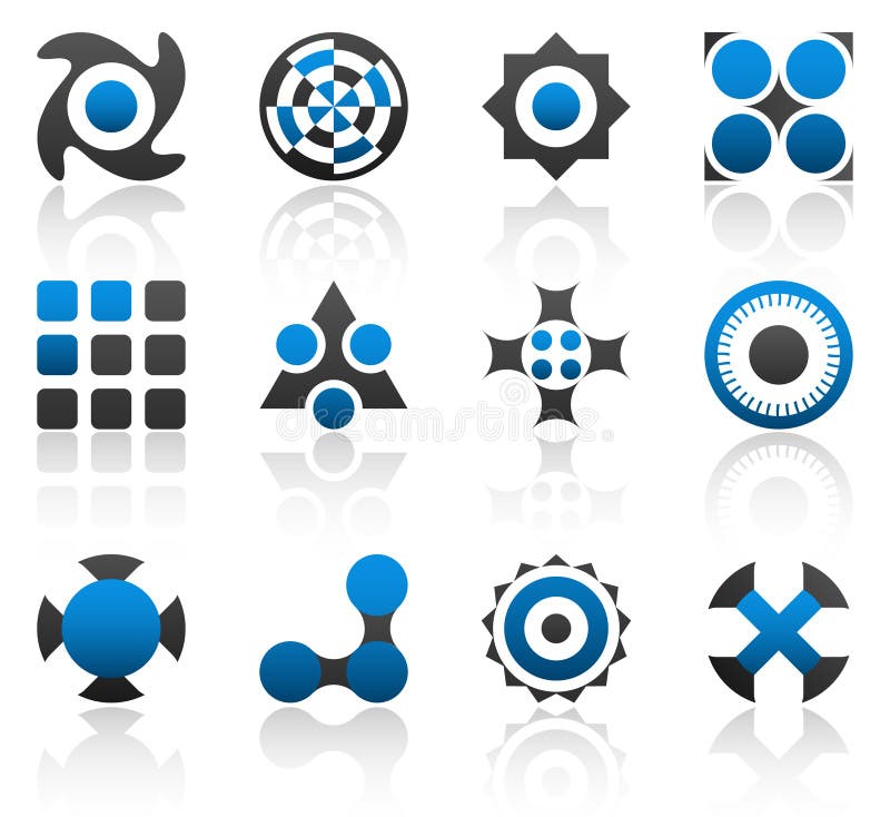 Concentric gear shapes stock vector. Illustration of dynamic - 4716551