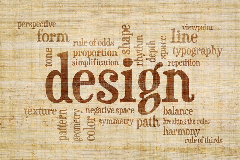 Design Elements and Rules Word Cloud Stock Image - Image of harmony ...