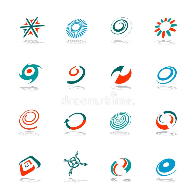 Design Elements Set. Abstract Icons Stock Vector - Illustration of ...