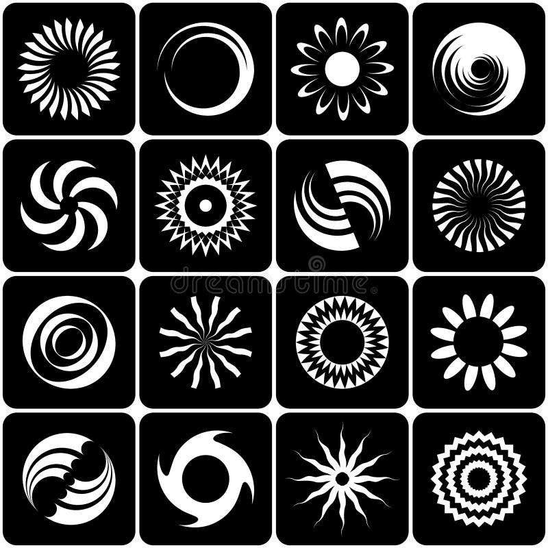 Design Elements Set. Abstract Icons Stock Vector - Illustration of ...