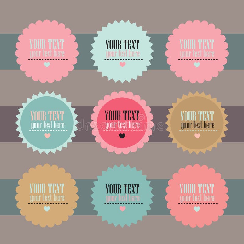 Design Elements Set. Beautiful Frames Stock Illustration - Illustration ...