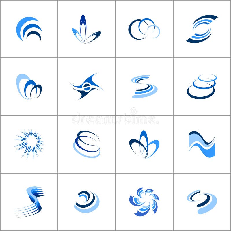 Design elements set stock vector. Illustration of symbol - 169705123