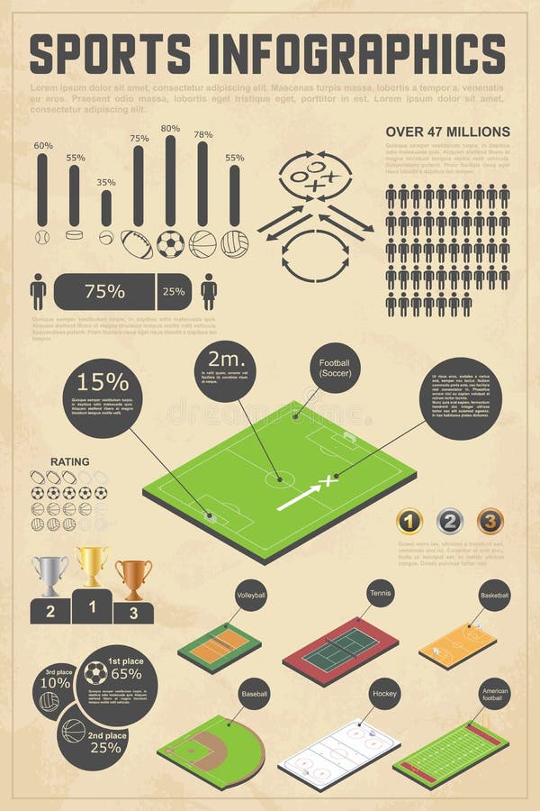 Design Elements for Sports Infographics Stock Vector - Illustration of ...