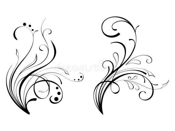 Design elements (swirls)-8 stock vector. Illustration of deco - 35537839