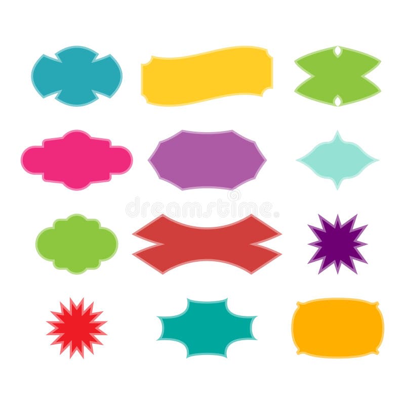 Web Stickers, Tags, Banners and Labels Collection. Stock Vector ...