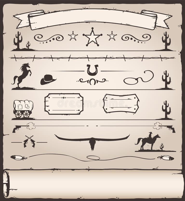 Western Elements Stock Illustrations – 11,273 Western Elements Stock ...