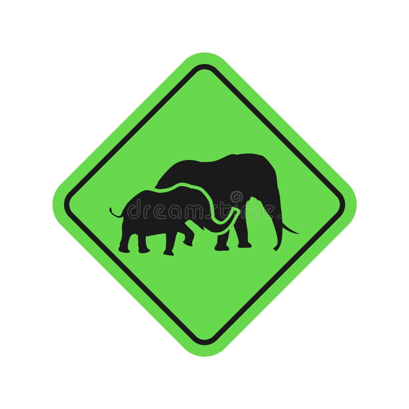 Elephant with Sign for Animal Rights in World Environment Day, Vector ...