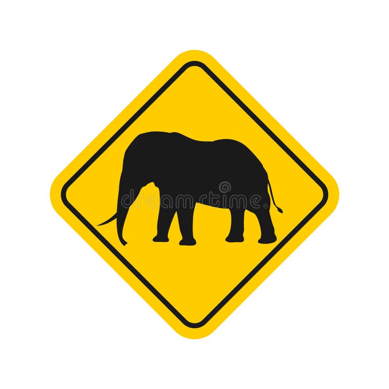 Elephant with Sign for Animal Rights in World Environment Day, Vector ...