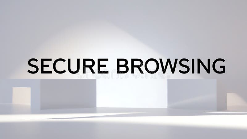 This Design Emphasizes the Importance of Secure Browsing with Bold Text ...