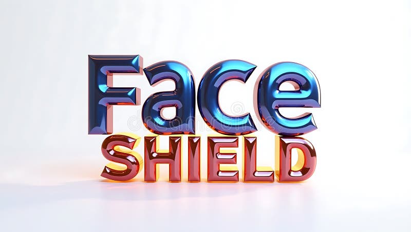 Protective Face Shield Design Showcasing Modern Materials and Colors ...