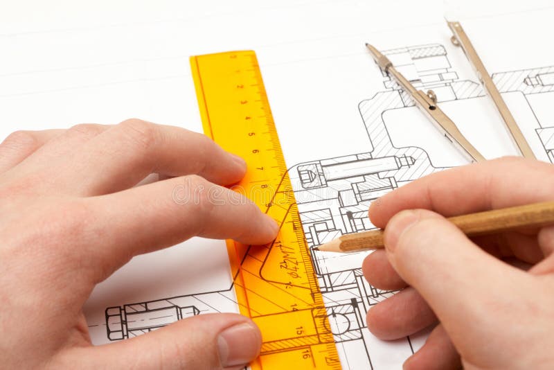 Design engineer stock image. Image of document, industry - 12616771