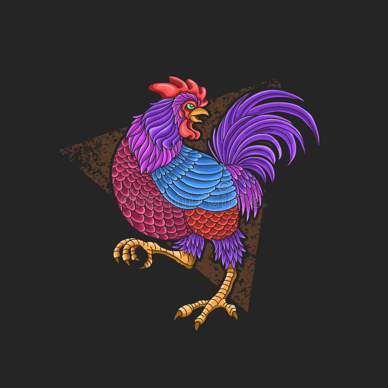 Rooster Fighter Stock Illustrations – 327 Rooster Fighter Stock ...