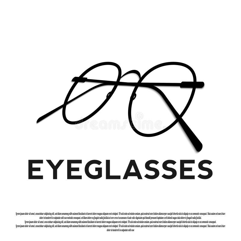 Design of the Eyeglasses Frame Logo Stock Vector - Illustration of ...