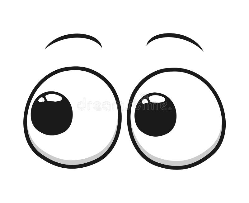 Cartoon Eyes Looking Side Stock Illustrations – 282 Cartoon Eyes ...