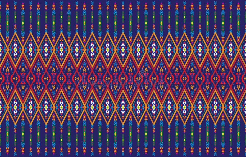 Tribal Ethnic Themes Geometric Seamless Background with a Peruvian ...