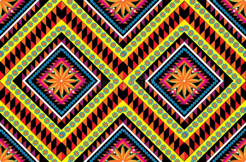 Stylized Pattern Printing for Clothing. Trendy, Contemporary Ethnic ...