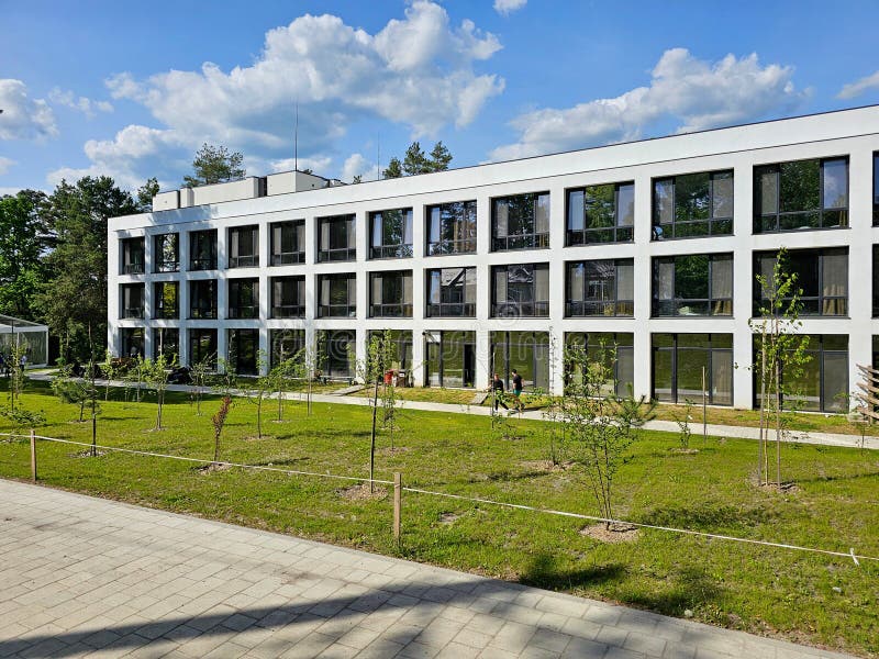 Design of the Facade of a Modern Hotel-type Building. Stock Photo ...