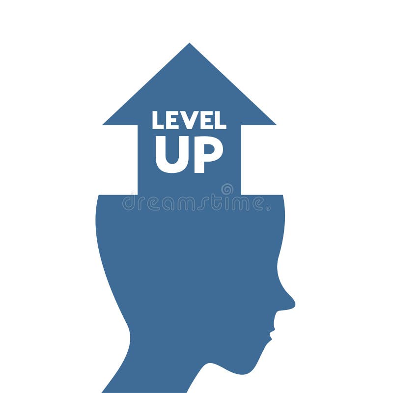 Arrow and level up symbol stock vector. Illustration of arrow - 211127337