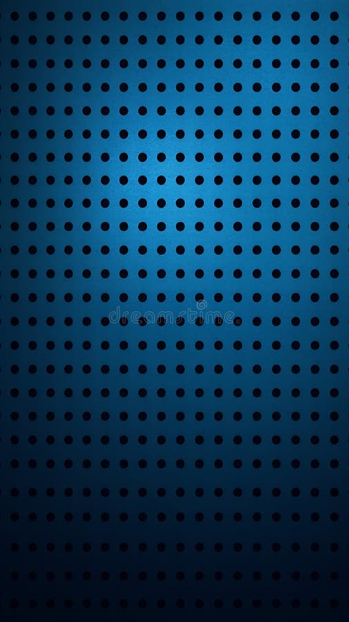 Blue Perforated Metal Background with Evenly Spaced Circles Creating a ...
