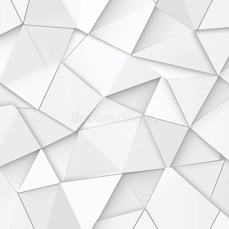 Abstract White Geometric Background with Triangular Patterns and ...