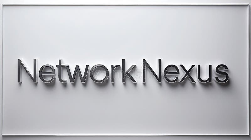 The Design Features the Phrase Network Nexus Rendered in Sleek ...