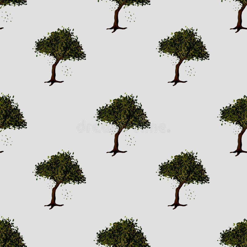 Seamless Tree Pattern Design for Textile and Packaging Applications ...