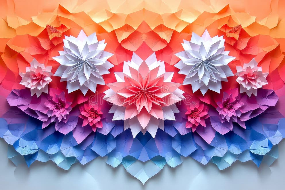 The Design Features Simple Geometric Shapes that Repeat, Creating a ...