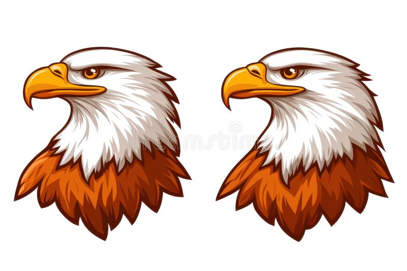 Detailed Head Mascot Design Logo of a Fierce Eagle Stock Photo - Image ...