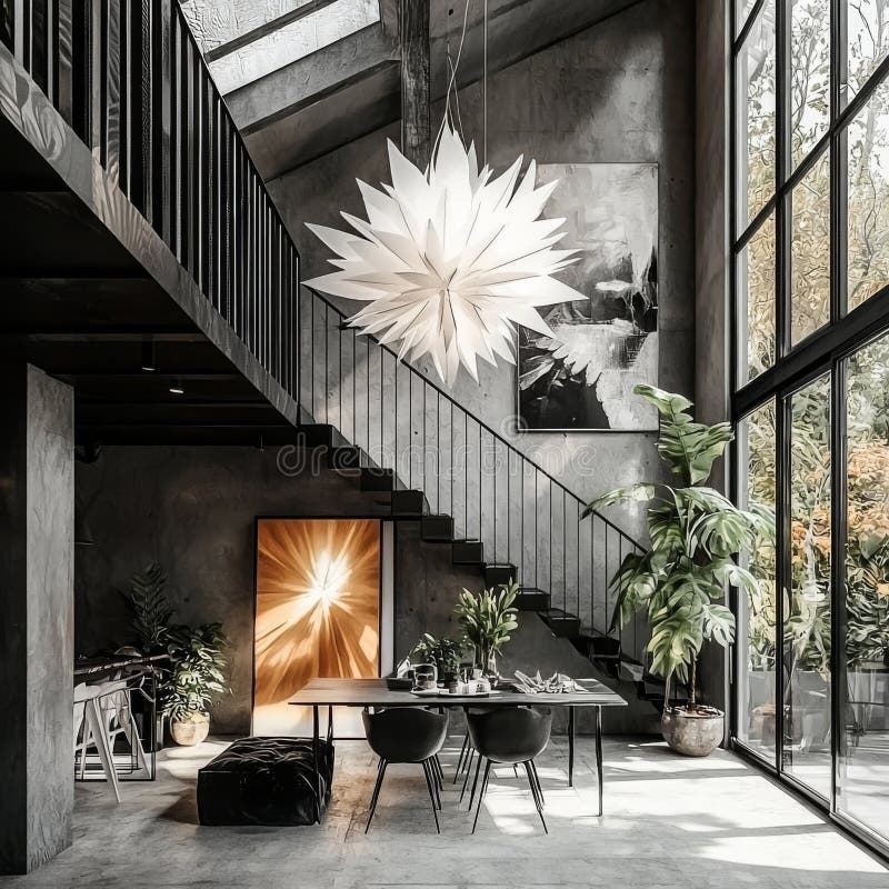 Design Features Stylish Decor, an Elegant Staircase, and a Spacious ...