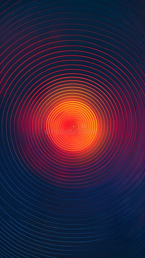 This Design Features Vibrant Red and Blue Concentric Circles, a Modern ...