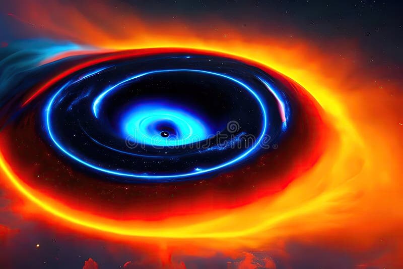 A Design Featuring An Black Hole In The Space Stock Illustration Illustration Of Like Hole
