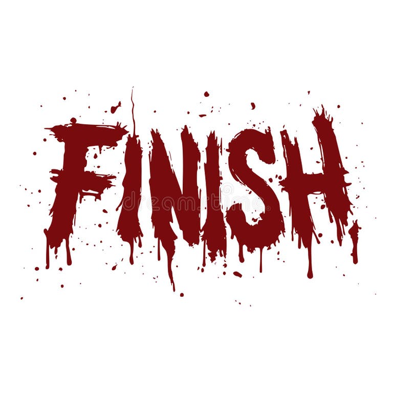 Design of finish message stock illustration. Illustration of wrong ...