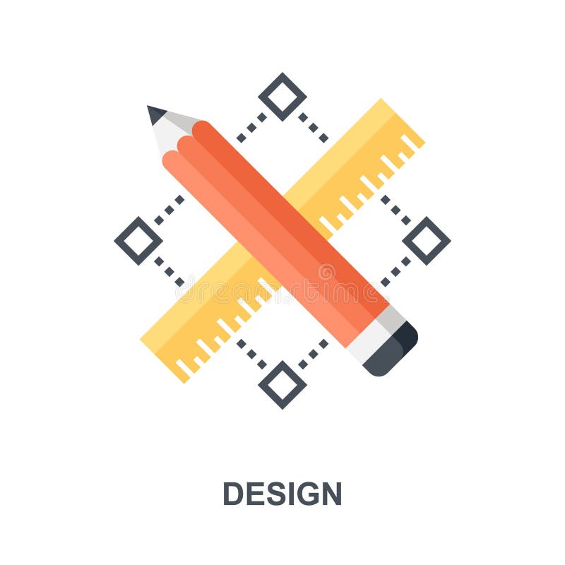 Design Flat Icon Design Concept Stock Illustration - Illustration of ...