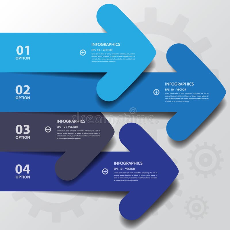 Design Flat Shadow Arrow Banners /graphic or Website Stock Vector ...