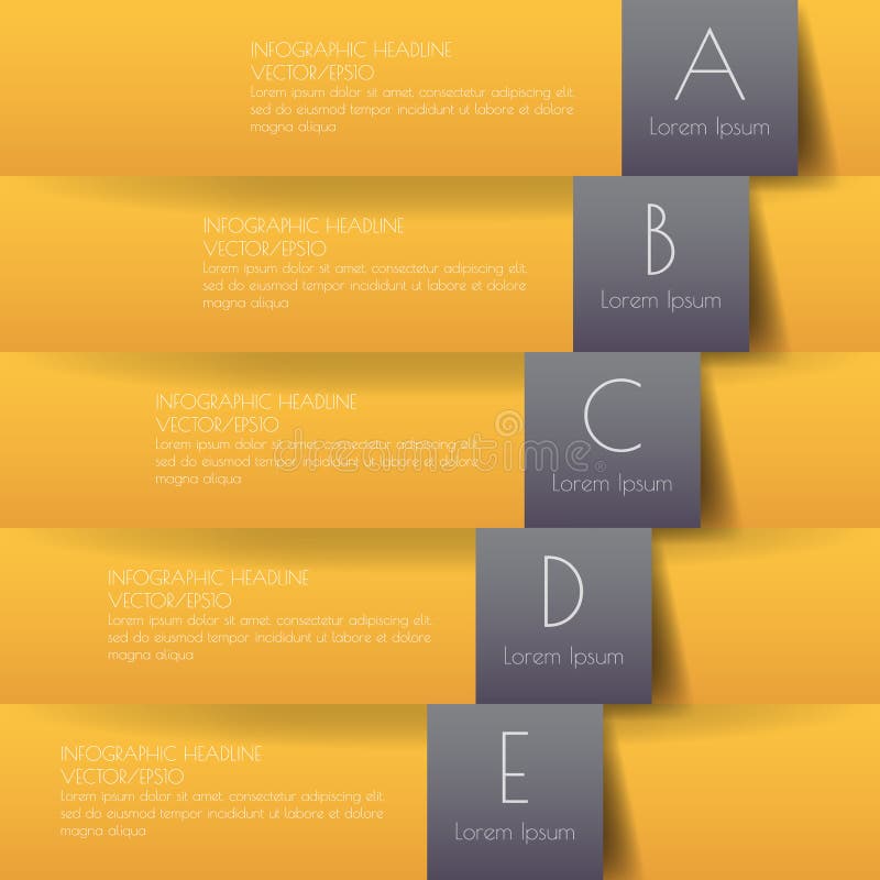 Design Flat Shadow Template Banners Stock Vector - Illustration of ...