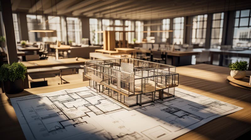 Blueprint Building Schematic Stock Illustration - Illustration of ...