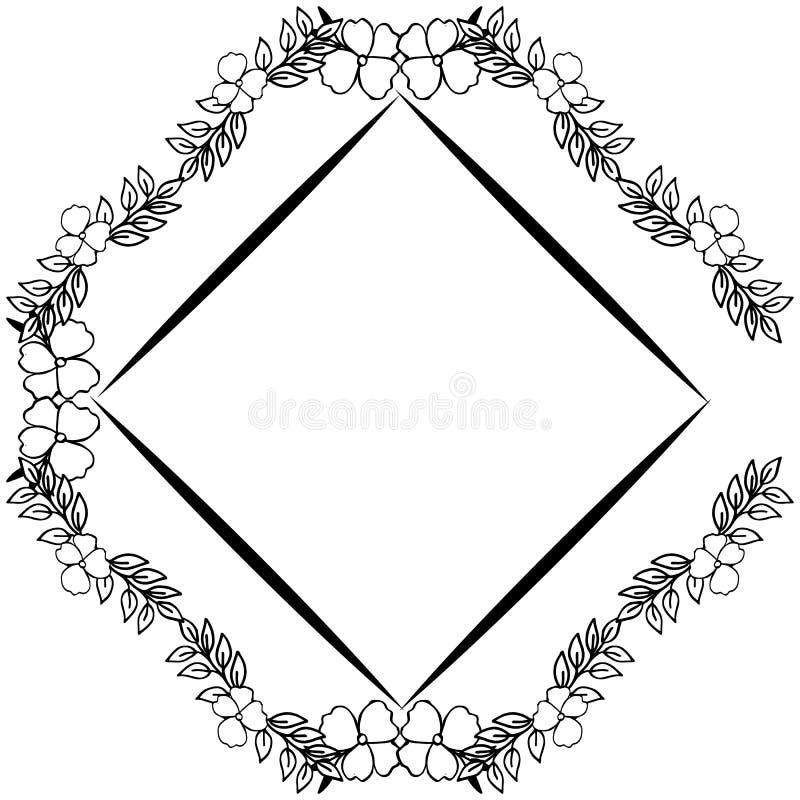 Design Floral Frame, Various Shape of Card. Vector Stock Vector ...