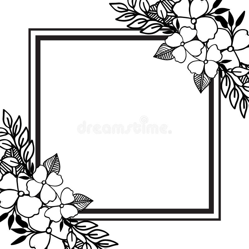Design Floral Frame, Various Shape of Card. Vector Stock Vector ...