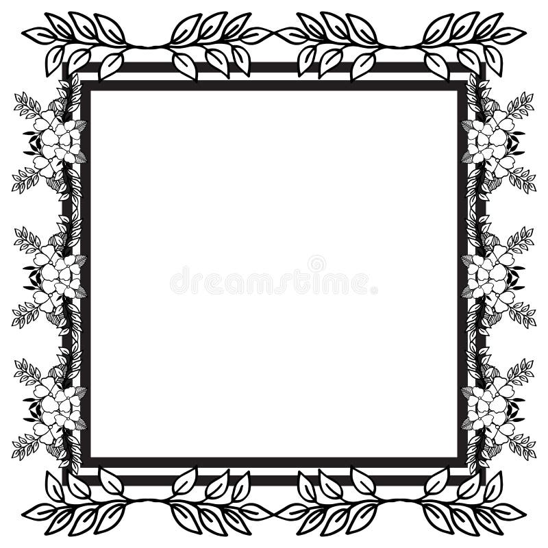 Design Floral Frame, Various Shape of Card. Vector Stock Vector ...