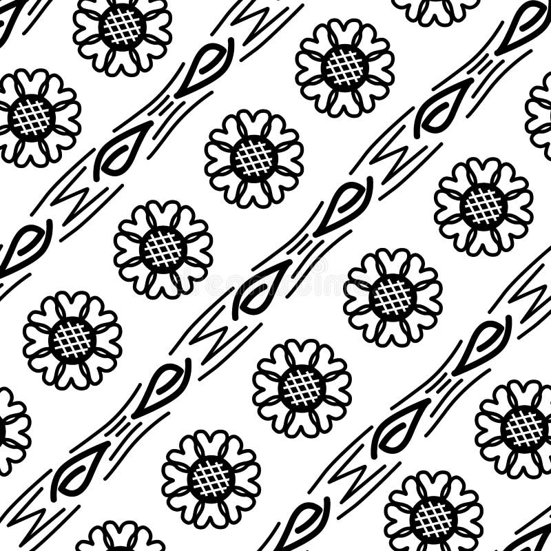 Batik Java Floral Leaf Nature Element Abstract Design Stock ...