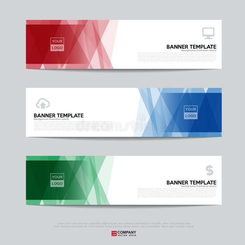 Banner Design for Business Presentation Stock Vector - Illustration of ...