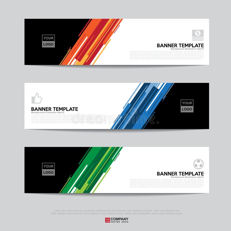 Banner Design for Business Presentation Stock Illustration ...