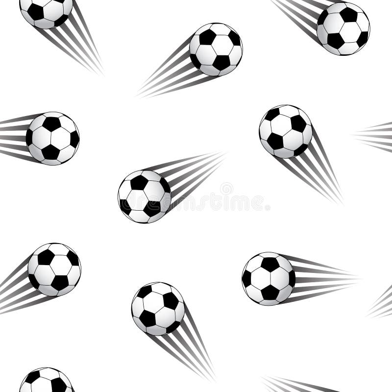 Design Football Seamless Pattern. Stock Vector - Illustration of scroll ...