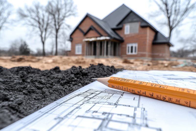 Design Framework in Focus - House Model Positioned Over Detailed ...