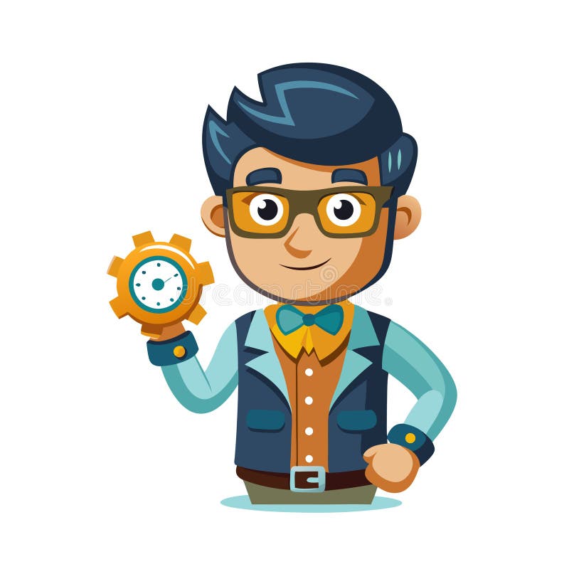 Stylish Watchmaker Character Stock Illustrations – 9 Stylish Watchmaker ...