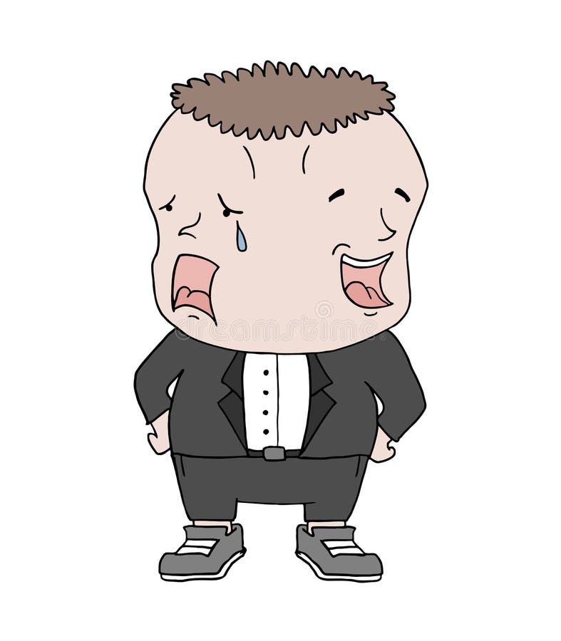 Design of Funny Cartoon Face Draw Stock Vector - Illustration of head ...