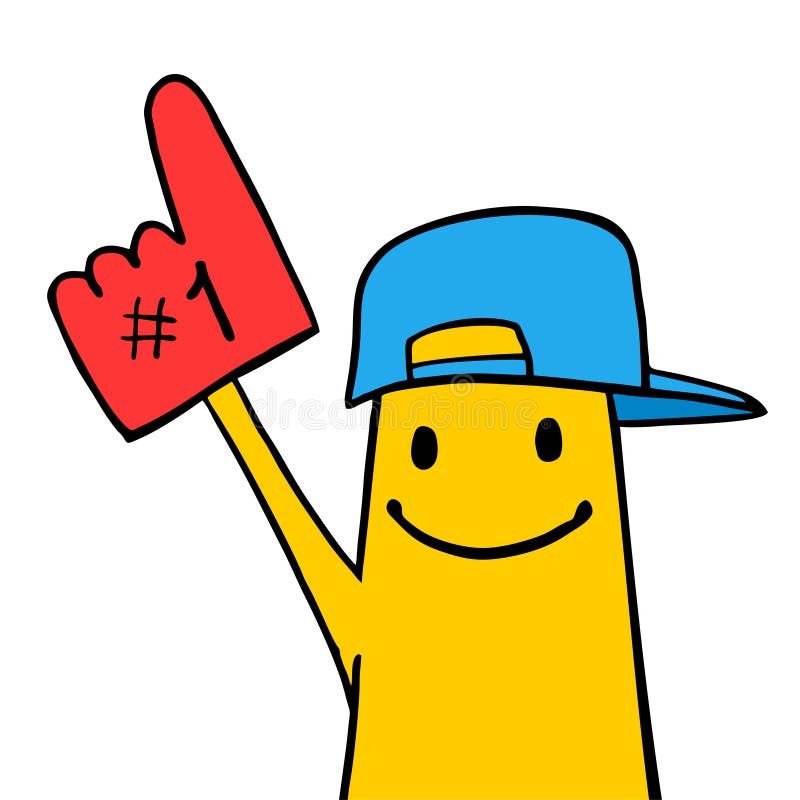 Design of Funny Character Celebrating a Victory Stock Vector ...