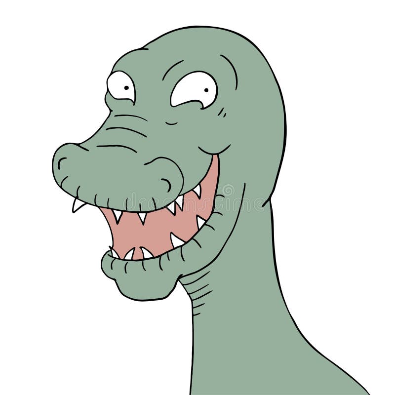 Dinosaur Face Body. Cute Cartoon Funny Dino Baby Character. Flat Design ...
